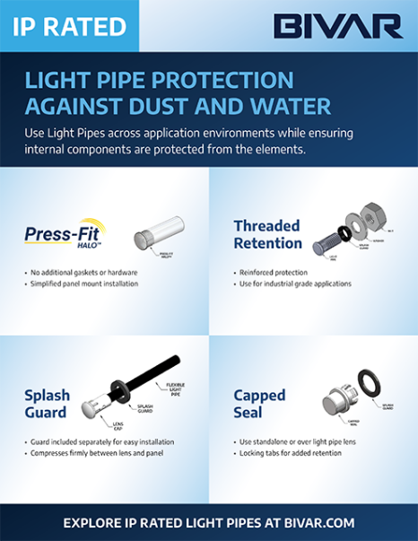 IP Rated Light Pipes | Bivar
